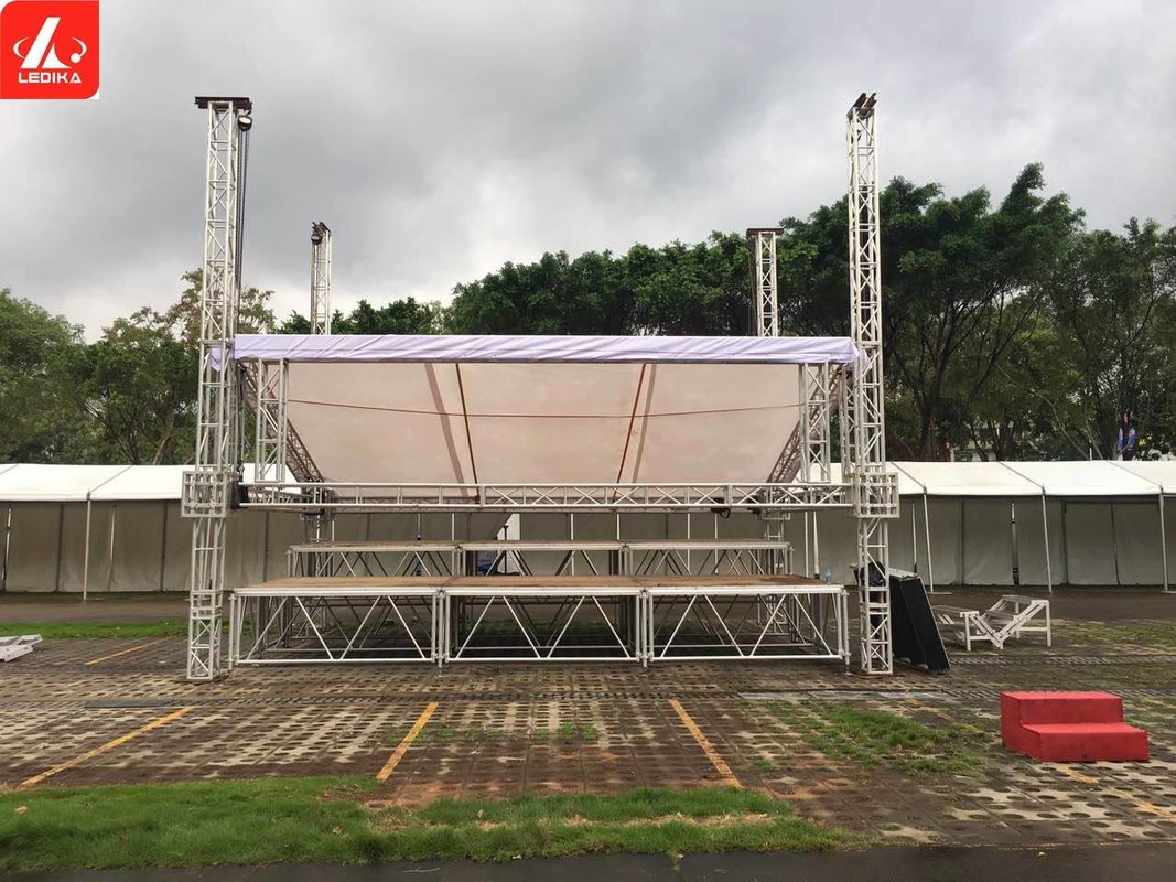 Professional Box Truss System Stage Trussing For Indoor Event 500mm ...